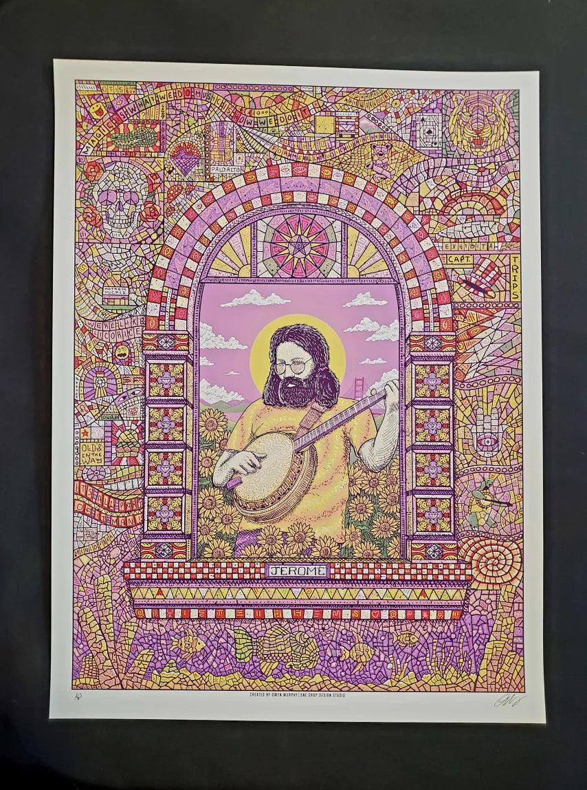 Jerome Mosaic BNG- Pink variant on White Wash – onedropdesignstudio